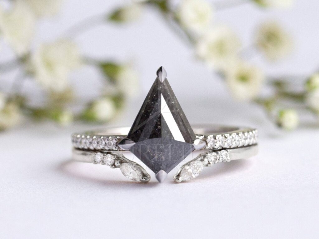 Kite Diamond Half Eternity Ring Set - Aurelius Jewelry