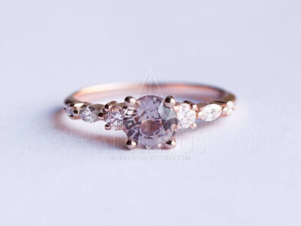 Compass Prong Diamond Engagement Ring - Aurelius Jewelry